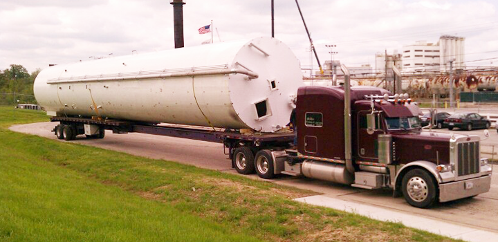 McAfee Trucking - Oversized Tank Delivery Gallery
