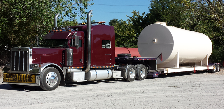 McAfee Trucking - Oversized Tank Delivery Gallery