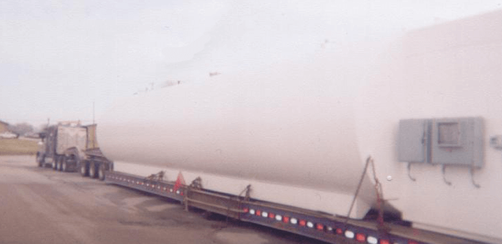 McAfee Trucking - Oversized Tank Delivery Gallery