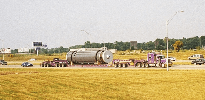 McAfee Trucking - Oversized Tank Delivery Gallery