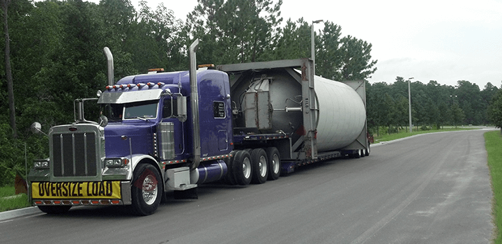 McAfee Trucking - Oversized Tank Delivery Gallery