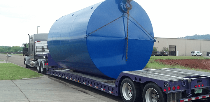 McAfee Trucking - Oversized Tank Delivery Gallery