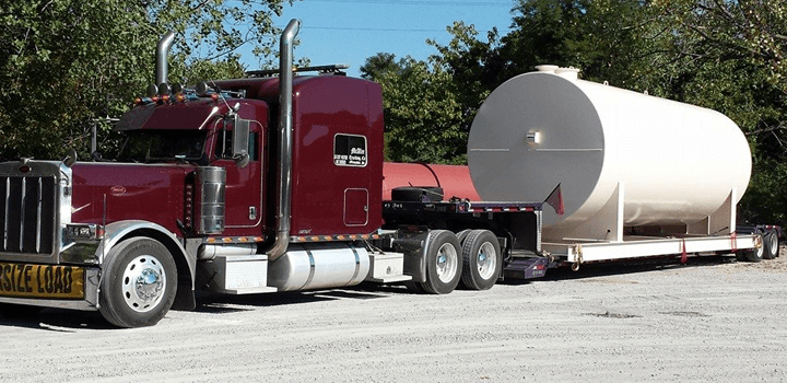 McAfee Trucking - Oversized Tank Delivery Gallery