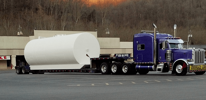 McAfee Trucking - Oversized Tank Delivery Gallery