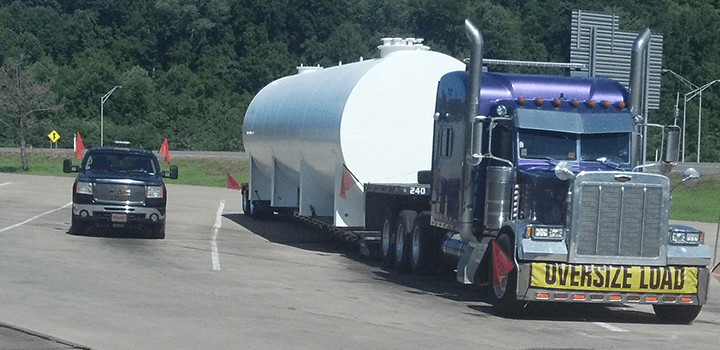 McAfee Trucking - Oversized Tank Delivery Gallery