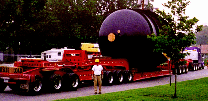 McAfee Trucking - Oversized Tank Delivery Gallery